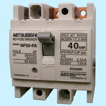 Cầu dao tự động MITSUBISHI NF50-FA 2P 5A - VNECCO Sản xuất tủ điện và lắp đặt Hệ thống điện & Tự ...