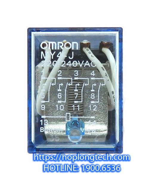 Rơ le trung gian MY4N-J DC100/110 Omron - VNECCO Sản xuất tủ điện và ...